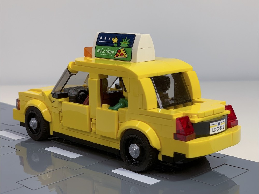 LEGO MOC Yellow Cab #1 | Full-Size Taxi | 6-wide car series by ...