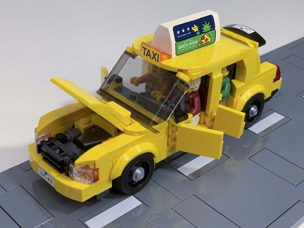 LEGO MOC Yellow Cab #1 | Full-Size Taxi | 6-wide car series by ...