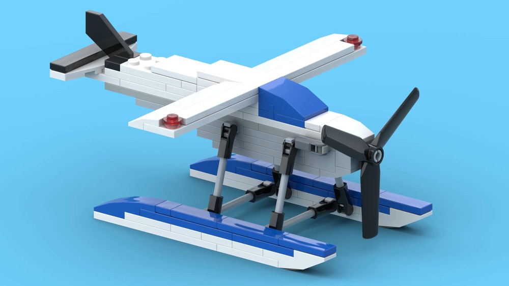 LEGO MOC Single engine seaplane by bloco_de_ideias | Rebrickable ...