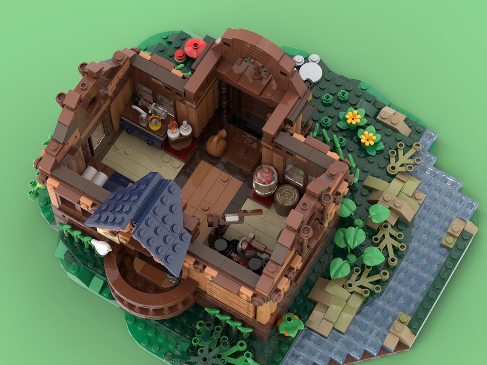 LEGO MOC-154034 Creek Hut - 21318 Tree House Alternative Build by PL ...