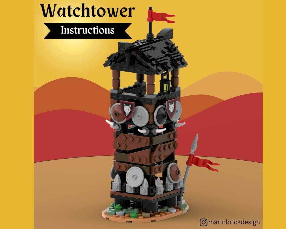 LEGO MOC Wolfpack Watchtower - Lego Castle Moc by marinbrickdesign ...