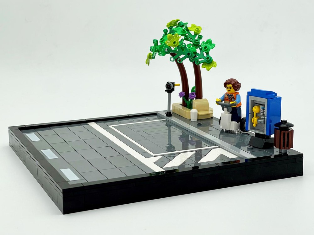 LEGO MOC Parallel Parking Spot Diorama by IBrickedItUp | Rebrickable ...