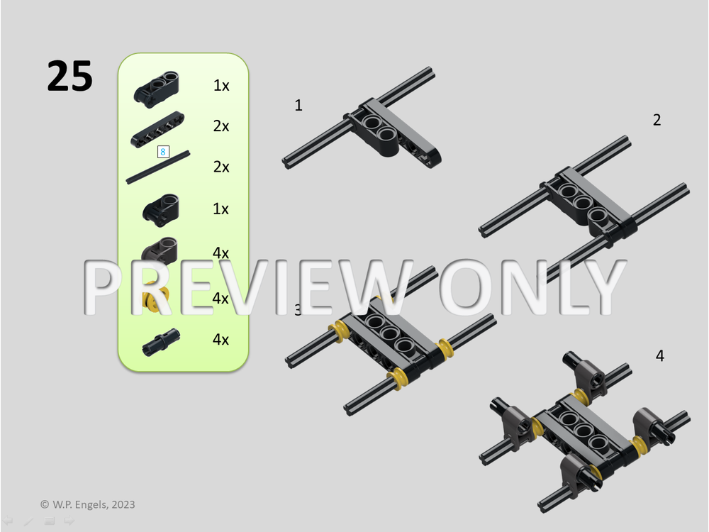 LEGO MOC 7 Cylinder Radial Engine by WPNGLS | Rebrickable - Build with LEGO