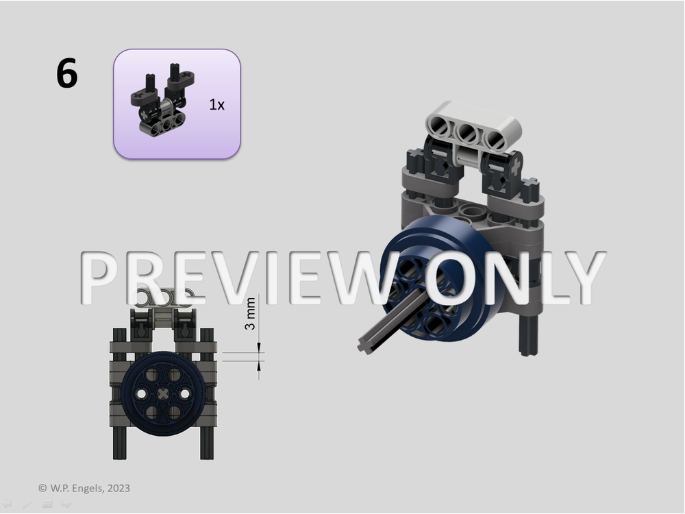 LEGO MOC 7 Cylinder Radial Engine by WPNGLS | Rebrickable - Build with LEGO