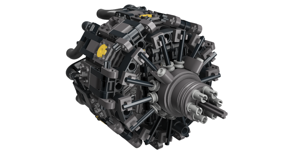 LEGO MOC 14 Cylinder Radial Engine by WPNGLS | Rebrickable - Build with ...