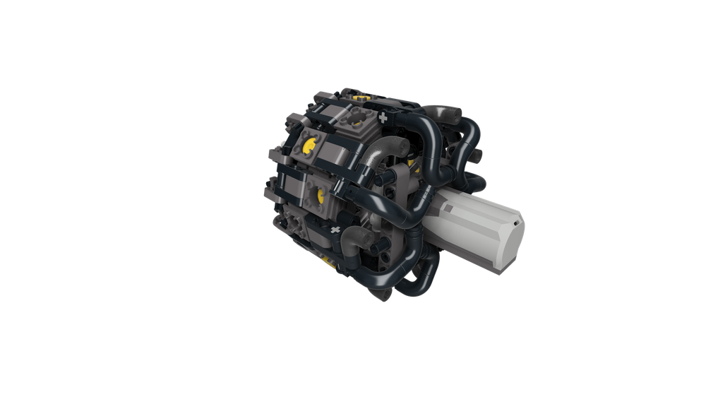 LEGO MOC 14 Cylinder Radial Engine by WPNGLS | Rebrickable - Build with ...
