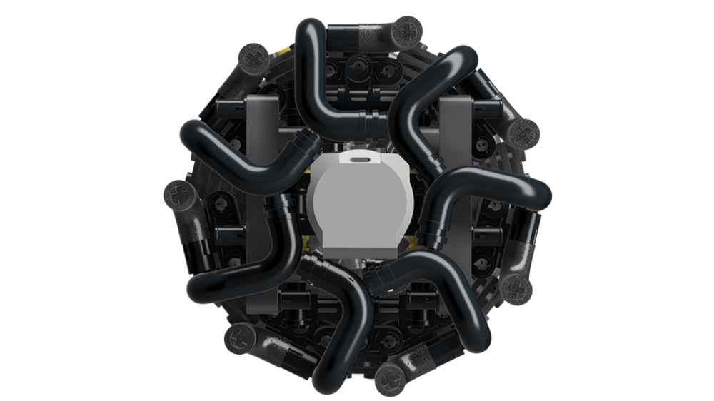 LEGO MOC 14 Cylinder Radial Engine by WPNGLS | Rebrickable - Build with ...