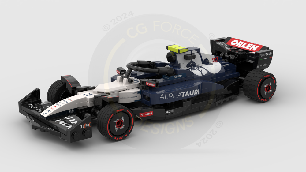 Lego Moc F1 Alpha Tauri At04 By Cgforcedesigns Rebrickable Build