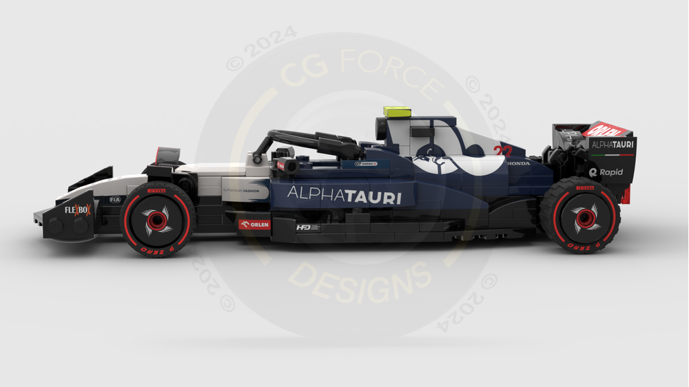 Lego Moc F1 Alpha Tauri At04 By Cgforcedesigns Rebrickable Build
