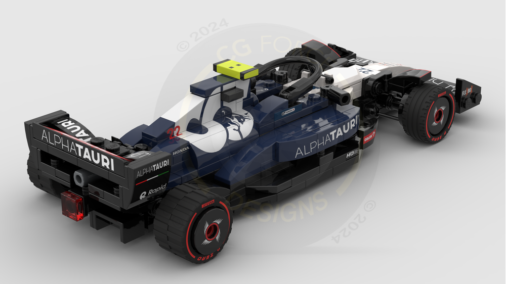 Lego Moc F1 Alpha Tauri At04 By Cgforcedesigns Rebrickable Build