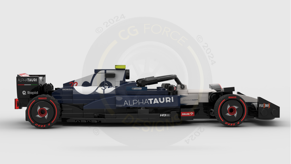 Lego Moc F1 Alpha Tauri At04 By Cgforcedesigns Rebrickable Build