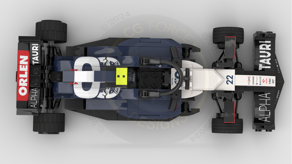 Lego Moc F1 Alpha Tauri At04 By Cgforcedesigns Rebrickable Build
