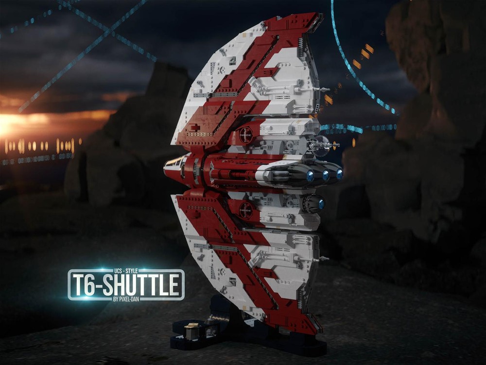 Lego Moc Pixel Dans T6 Shuttle Uccs Style With Stand By Pixel Dan