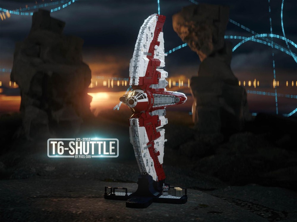 Lego Moc Pixel Dans T6 Shuttle Uccs Style With Stand By Pixel Dan
