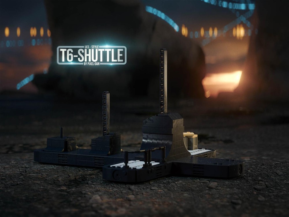 Lego Moc Pixel Dans T6 Shuttle Uccs Style With Stand By Pixel Dan