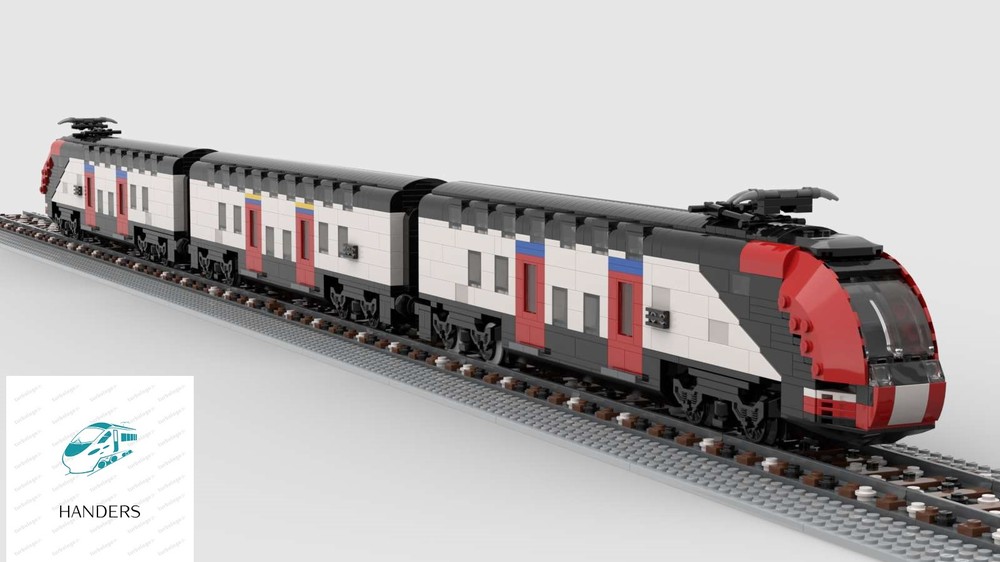 LEGO MOC Swiss Regional Train by Handers | Rebrickable - Build with LEGO