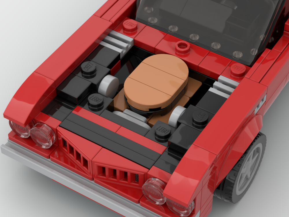 Lego Moc 1971 Plymouth Barracuda 440 By Kinetickit Rebrickable