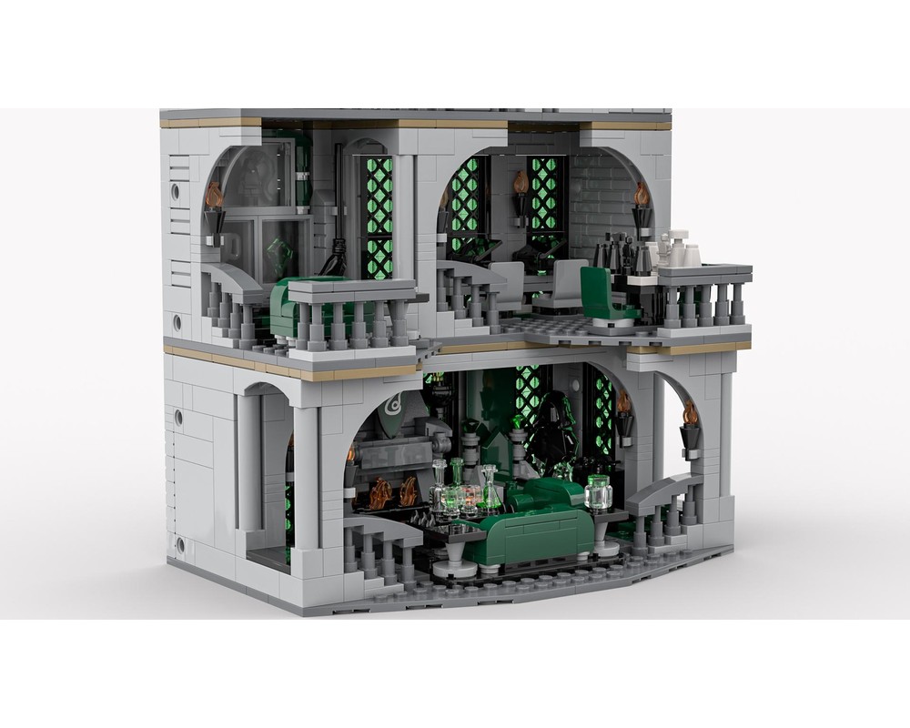 LEGO MOC Slytherin Common Room and Dorm by Butterhead | Rebrickable ...