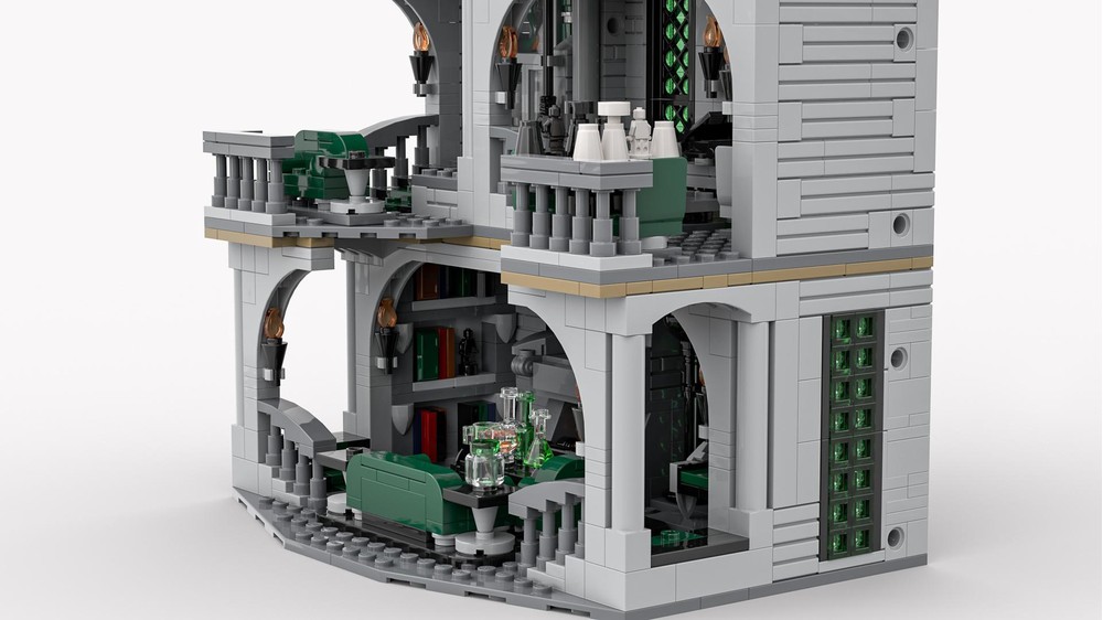 LEGO MOC Slytherin Common Room and Dorm by Butterhead | Rebrickable ...