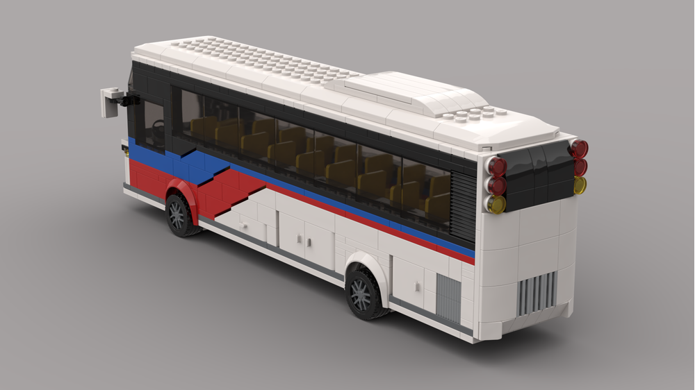 Lego Moc Coach Bus 02 By Yanix Rebrickable Build With Lego