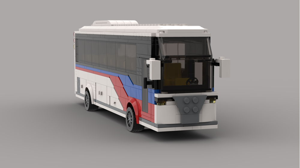 Lego Moc Coach Bus 02 By Yanix Rebrickable Build With Lego