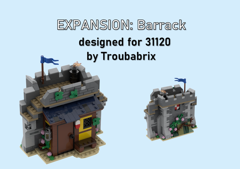 LEGO MOC-154203 31120 Expansion: Barrack by Troubabrix | Rebrickable ...