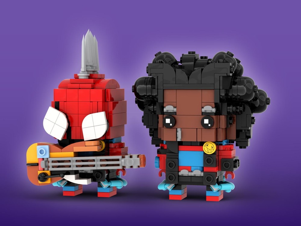 LEGO MOC Spider-Punk Brickheadz LEGO MOC - Spider-Man: Across The ...