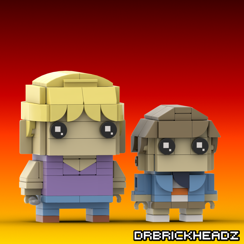 LEGO MOC Lex Murphy + Tim Murphy (Jurassic Park) Brickheadz by ...