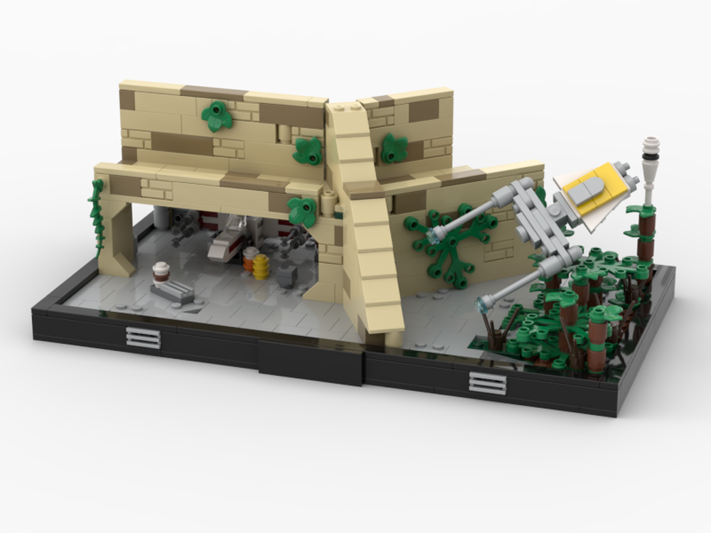 LEGO MOC SW Diorama - Yavin 4 by Double_U_Bricks | Rebrickable - Build ...
