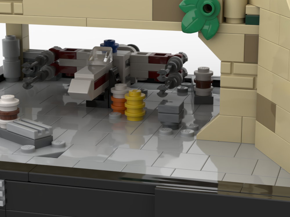 Lego Moc Sw Diorama Yavin 4 By Doubleubricks Rebrickable Build