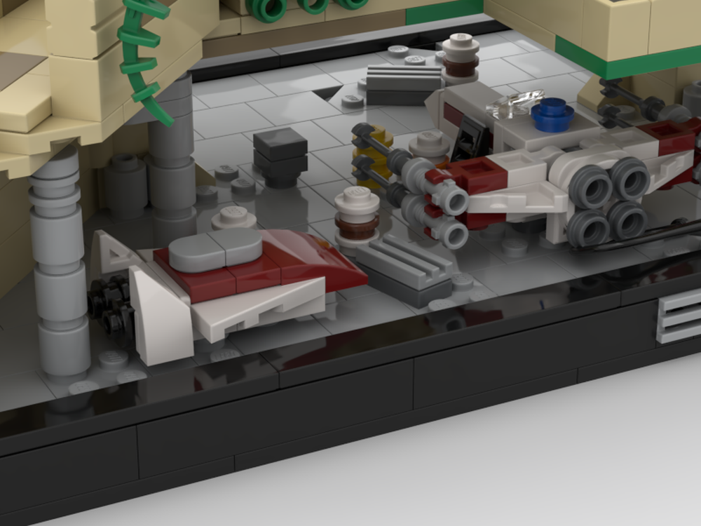 Lego Moc Sw Diorama Yavin 4 By Doubleubricks Rebrickable Build