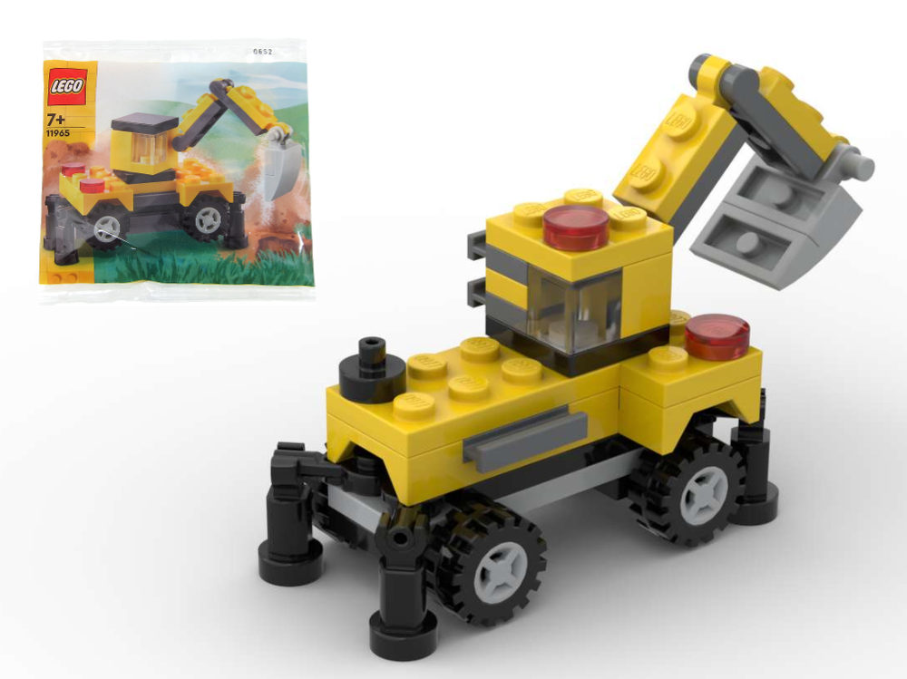 LEGO MOC 11965 Backhoe Tractor by PeterSzabo | Rebrickable - Build with ...