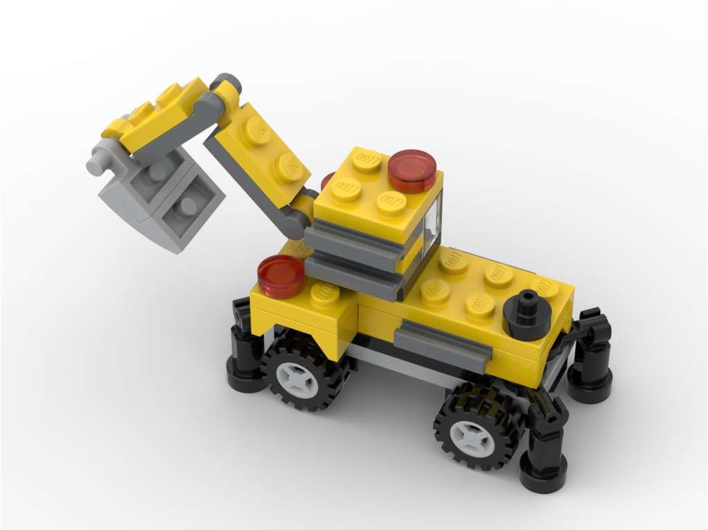 LEGO MOC 11965 Backhoe Tractor by PeterSzabo | Rebrickable - Build with ...