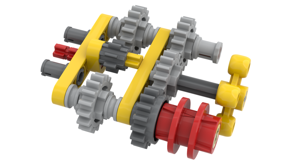 LEGO MOC Stepper Gearbox by 2in1 | Rebrickable - Build with LEGO