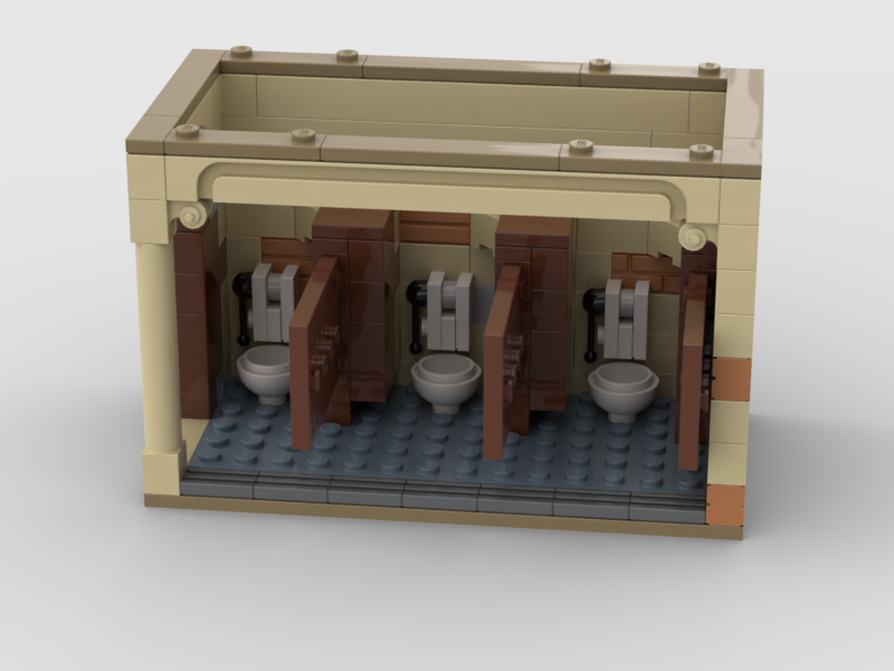 LEGO MOC Hogwarts Toilet Stalls by utilitypie | Rebrickable - Build ...