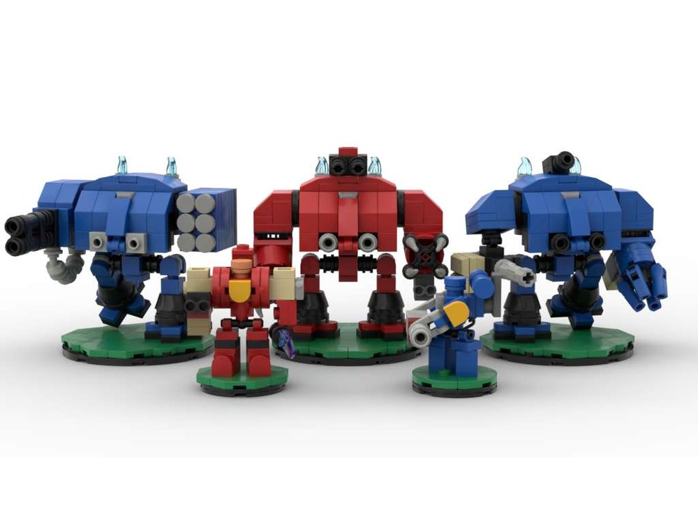Lego Moc Warhammer 40k Redemptor Dreadnought Mini By Meregt