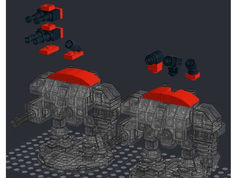 Lego Moc Warhammer 40k Redemptor Dreadnought Mini By Meregt