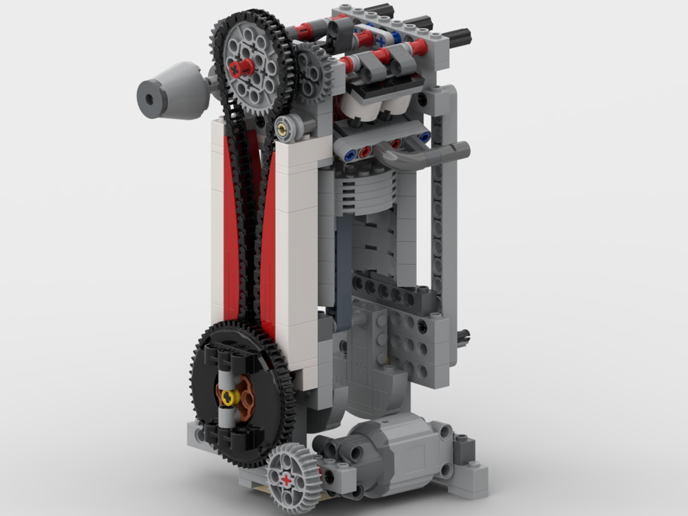LEGO MOC 4-Stroke 1-Cylinder Engine - DOHC by CreativeChad ...
