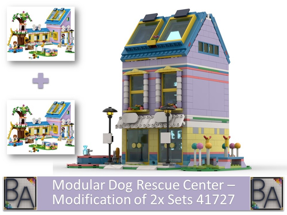 LEGO MOC Modular Dog Rescue Center - Modification of 2x Sets 41727 by ...