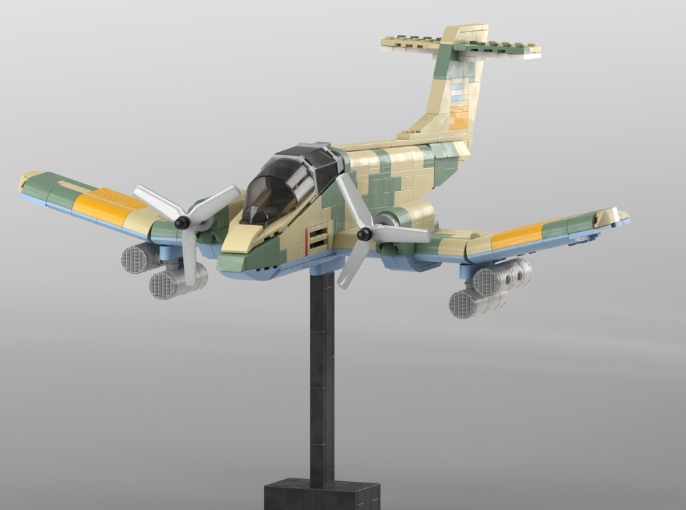 LEGO MOC FMA IA-58 Pucara by LDD_Modelmaker | Rebrickable - Build with LEGO