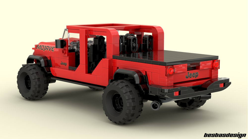 Lego Moc Jeep Gladiator Mojave By Besbasdesign Rebrickable Build