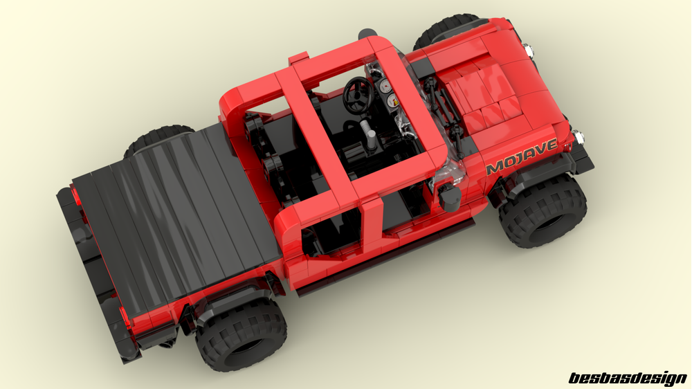 Lego Moc Jeep Gladiator Mojave By Besbasdesign Rebrickable Build