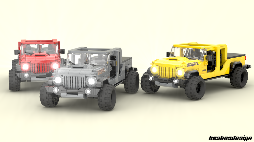 Lego Moc Jeep Gladiator Mojave By Besbasdesign Rebrickable Build