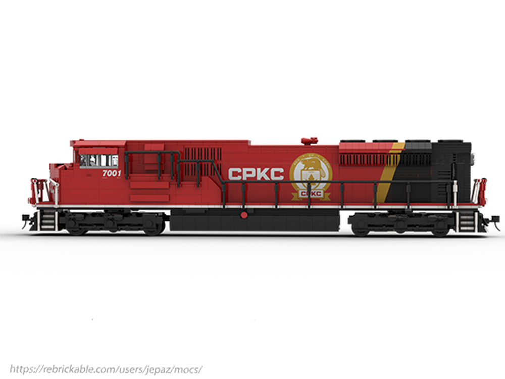LEGO MOC Canadian Pacific CPKC SD70ACU by jepaz | Rebrickable - Build ...