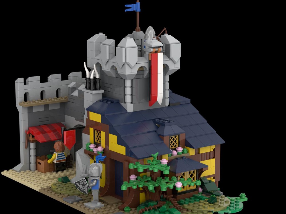LEGO MOC-154408 Guarded Inn 31120 Alternate build by evilMedieval ...