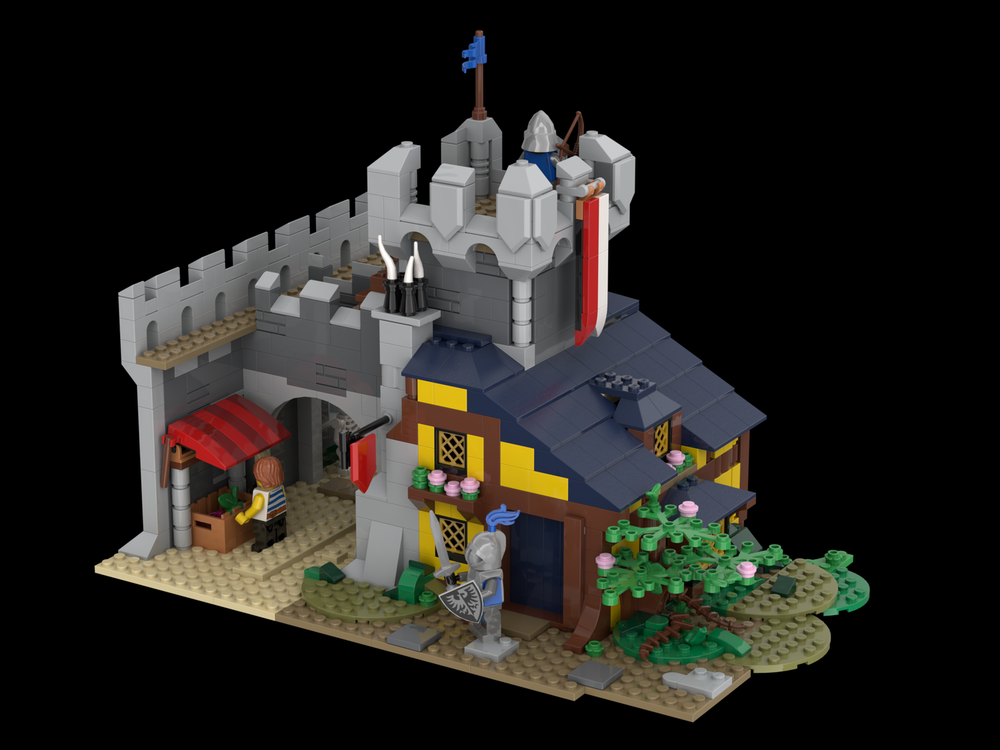Lego Moc Guarded Inn 31120 Alternate Build By Evilmedieval