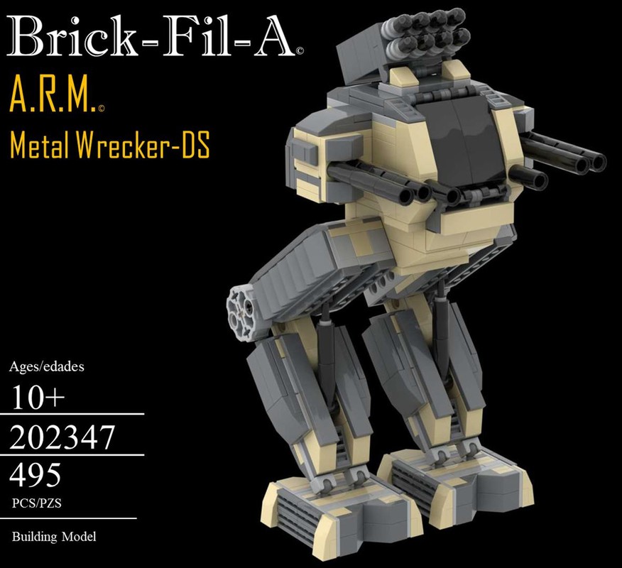 LEGO MOC Metal Wrecker-DS by Brick-Fil-A-Builds | Rebrickable - Build ...