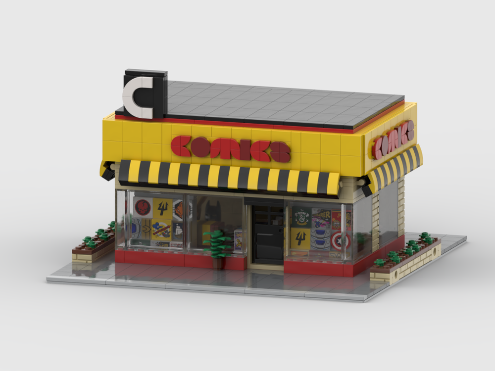 LEGO MOC Modular Comics Store by gabizon | Rebrickable - Build with LEGO