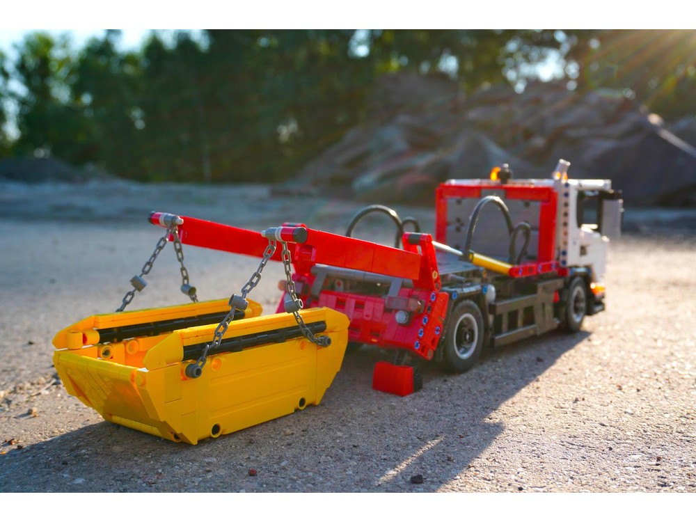 Lego Moc Scania P Series Skip Loader By Damianple Technic Garage