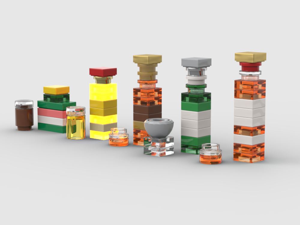LEGO MOC Bottle pack by Andres16 | Rebrickable - Build with LEGO